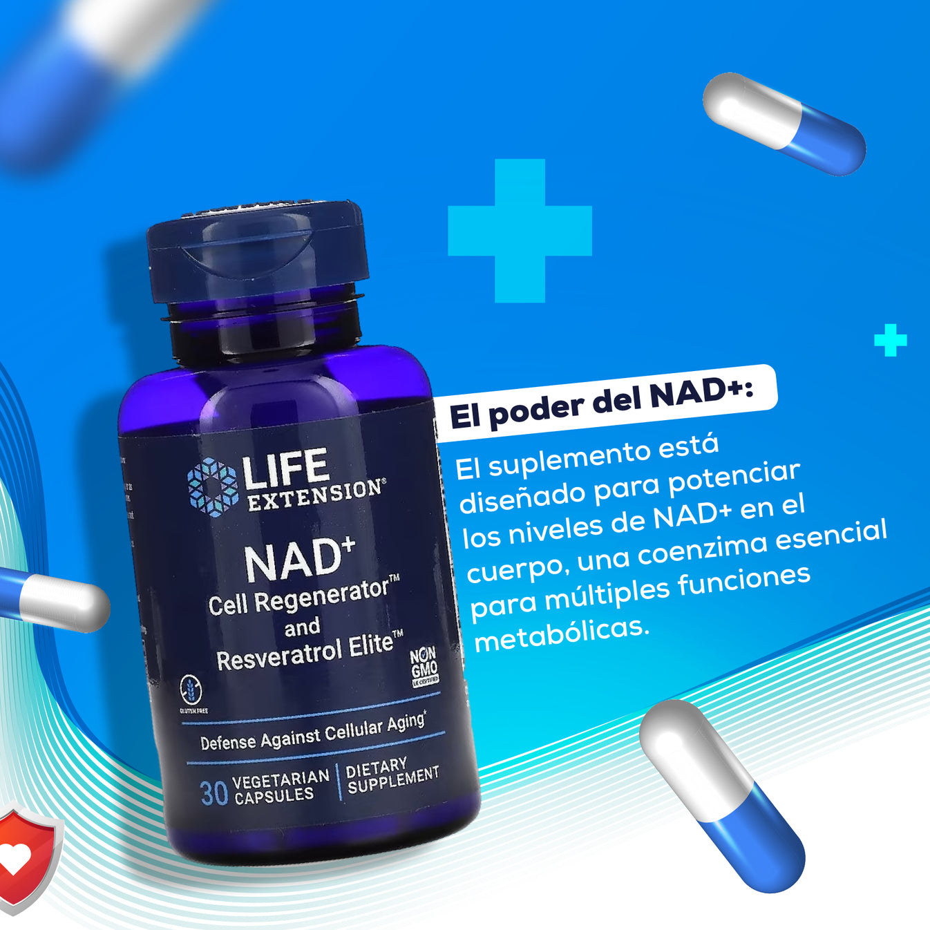 ⚡ SUPLEMENTO NAD+ CELL REGENERATOR™ Y RESVERATROL ELITE™ – Bienestar Vital